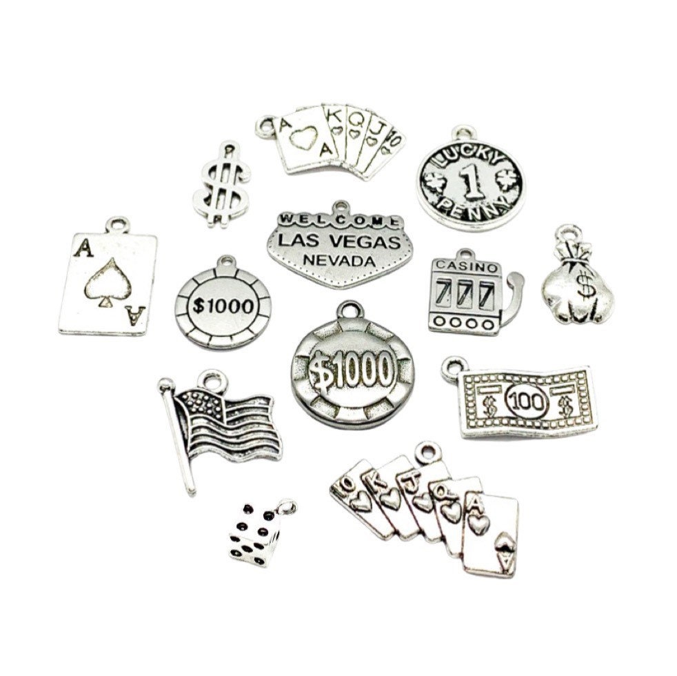 Ultimate Las Vegas Charms Bundle, Large Charm Bulk Lot, Travel Charms ...