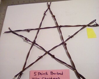 Barbed Wire Star | Etsy