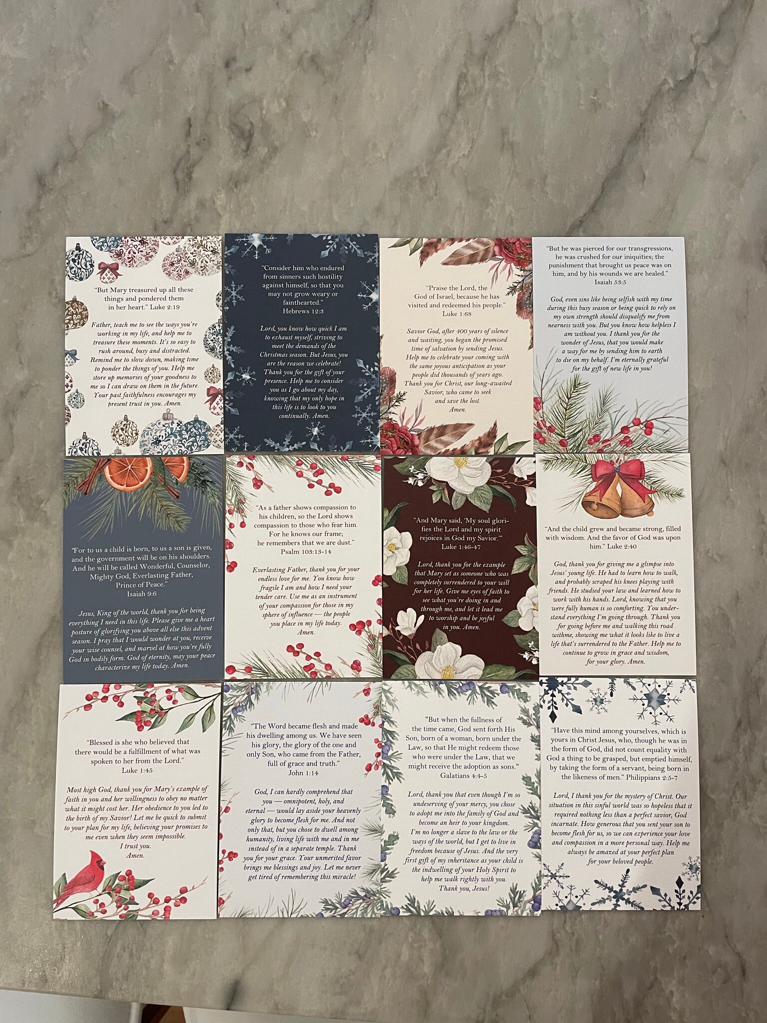 DIGITAL DOWNLOAD Advent Cards printable Option Read on - Etsy