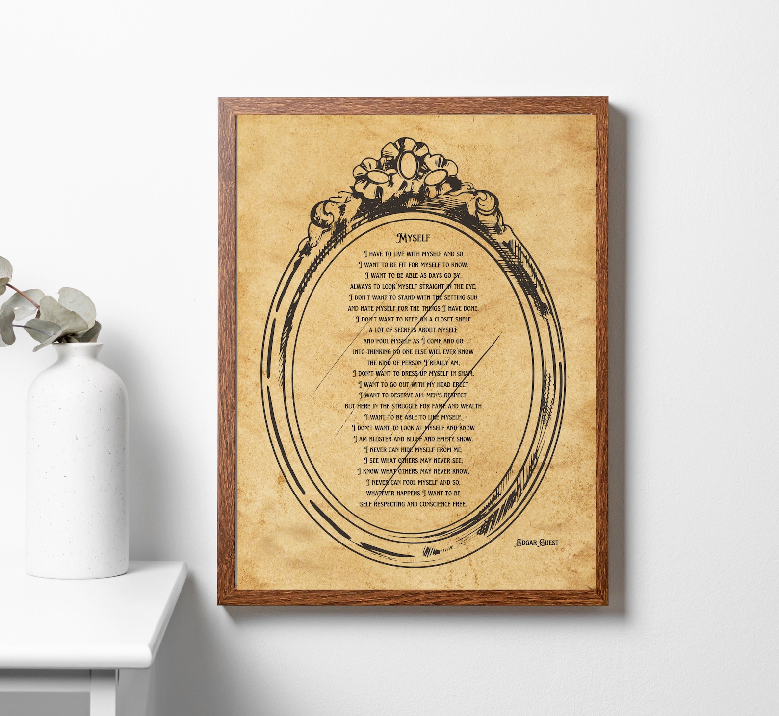 Myself Poem by Edgar Guest, Digital Download, PDF File, Great Printable ...