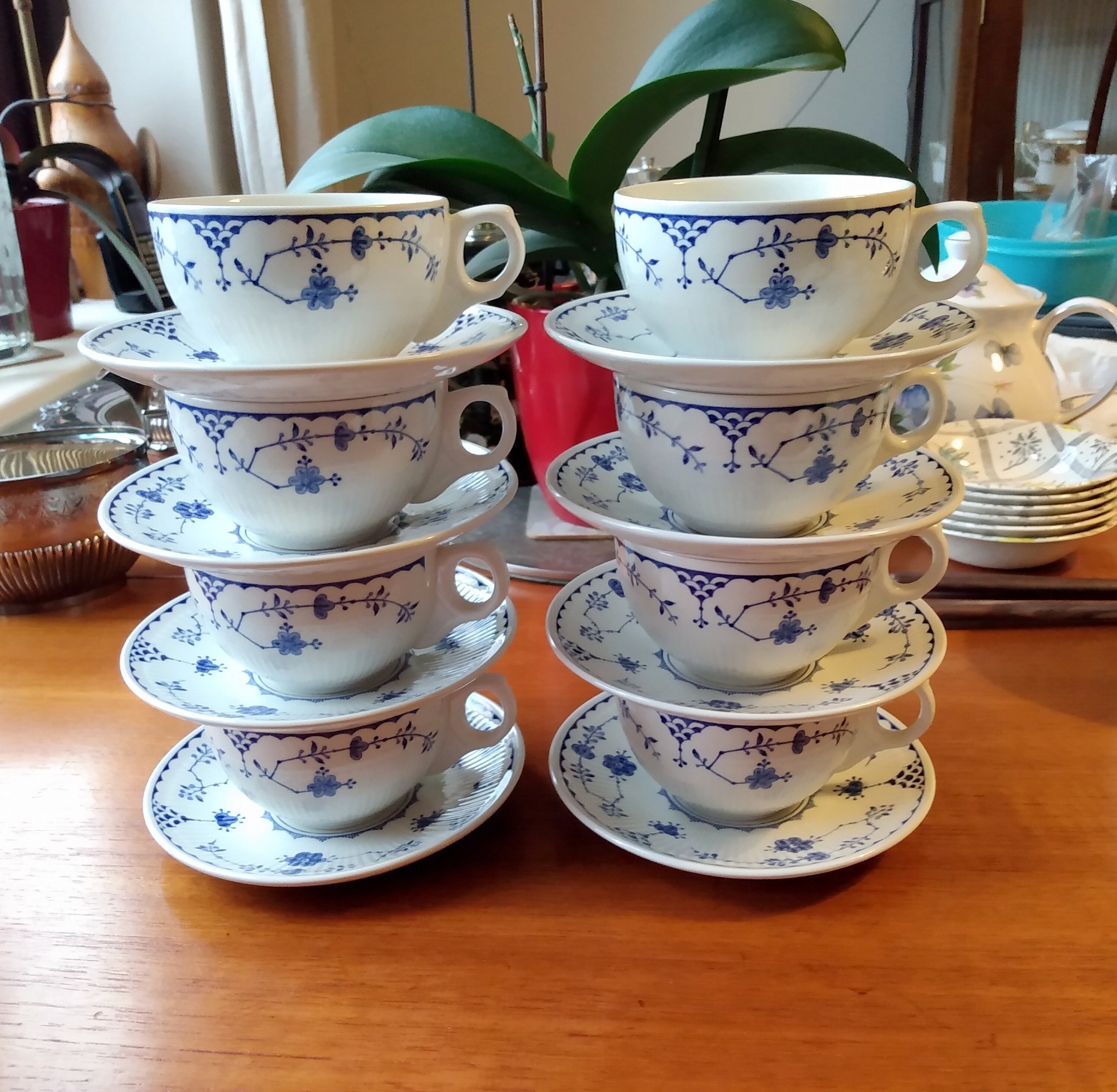 Furnivals Denmark Cup and Saucer in the Iconic Blue & White | Etsy