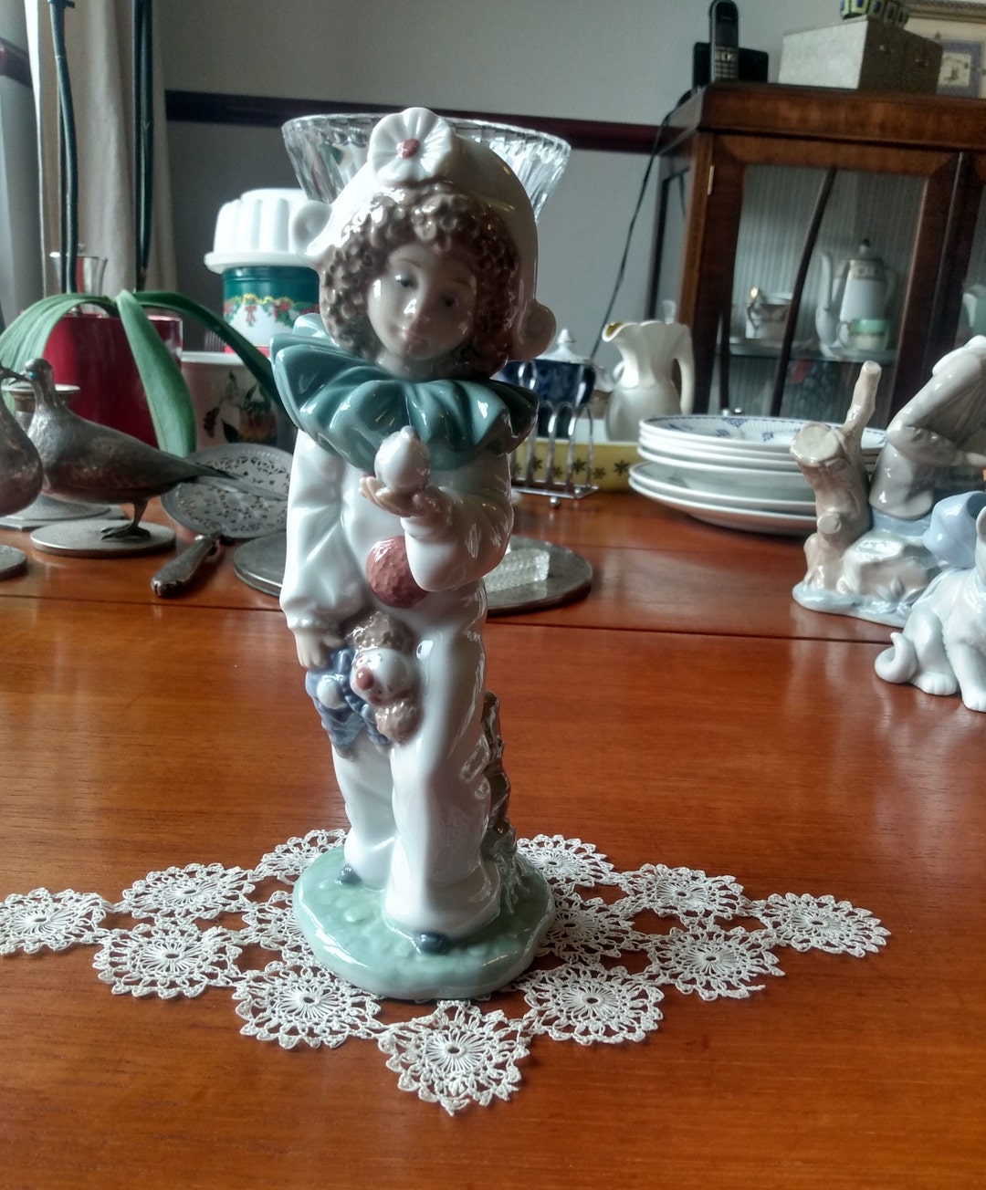 Nao by Lladro Porcelain Pierrot Clown Figurine Called 'bird in Hand ...