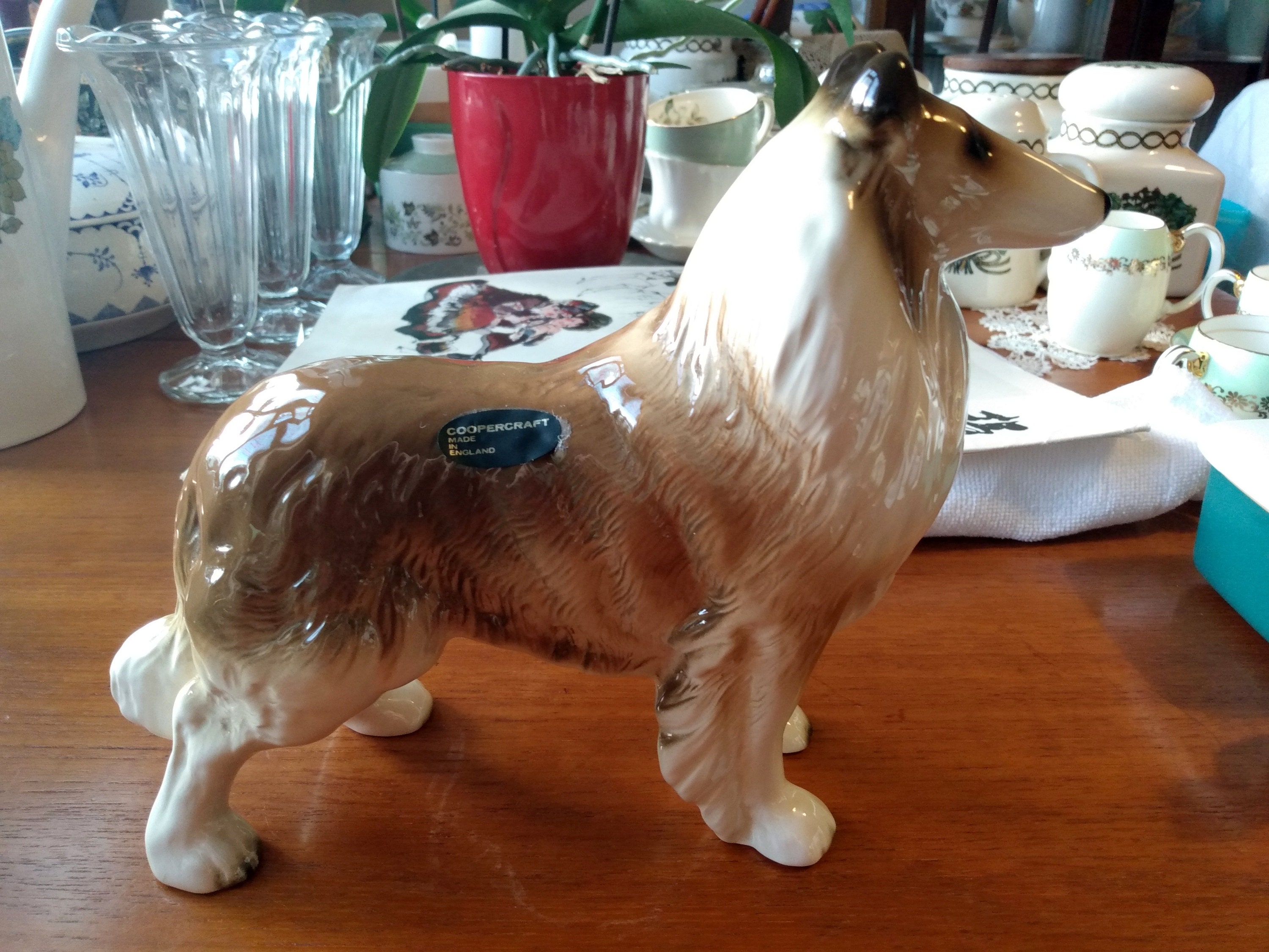 Vintage Coopercraft Rough Collie Large 9.5Glazed | Etsy