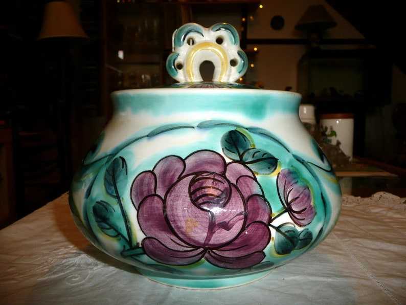 Vintage Hand Painted Russian Ceramic Soup Tureen Including - Etsy