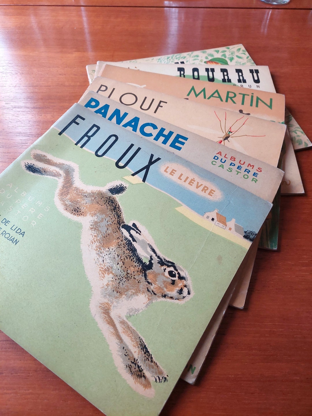 Rare French 1930's Du Pere Castor Lovely Animal Stories Soft Cover ...