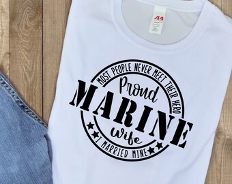 Proud Marine Dad Svg - Etsy