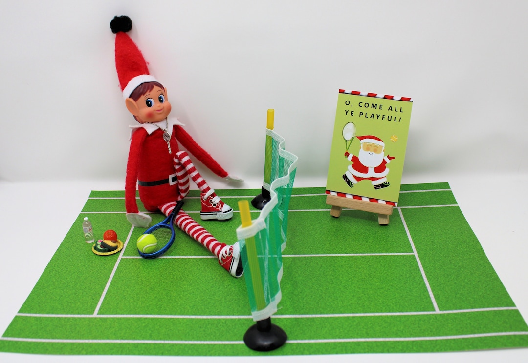 The Elf Caper-o Come All Ye Playful Tennis Elf Prop Kit, Elf Activity ...