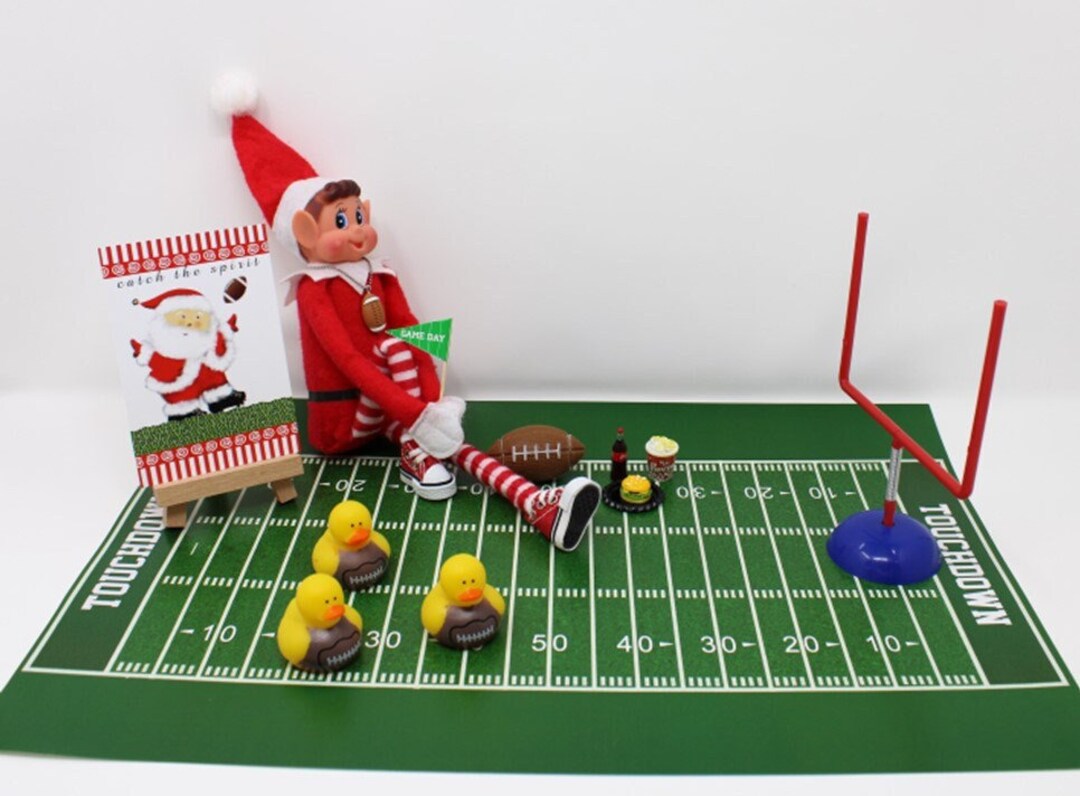The Elf Caper-catch the Spirit Football Elf Prop Kit, Elf Activity Kit ...