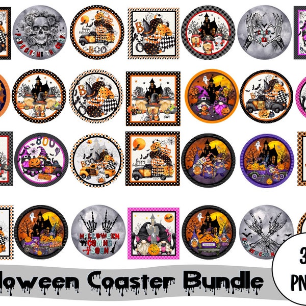 Halloween Coasters - Etsy