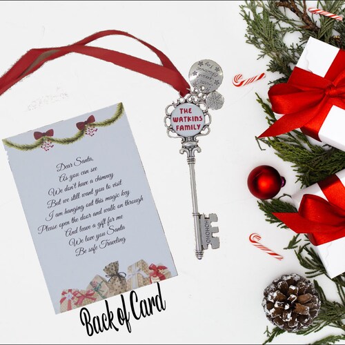 Personalized Santa Key Magic Santa Key Santa Key Christmas - Etsy