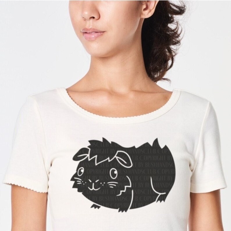 Guinea Pig SVG Clipart Digital Illustration Hamster Rodent DXF Digital ...