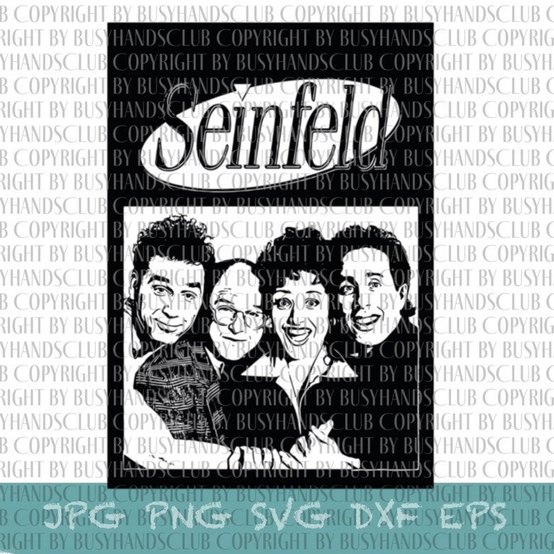 Seinfeld Series 90s Digital Illustration for SVG DXF Plotter Transfer ...