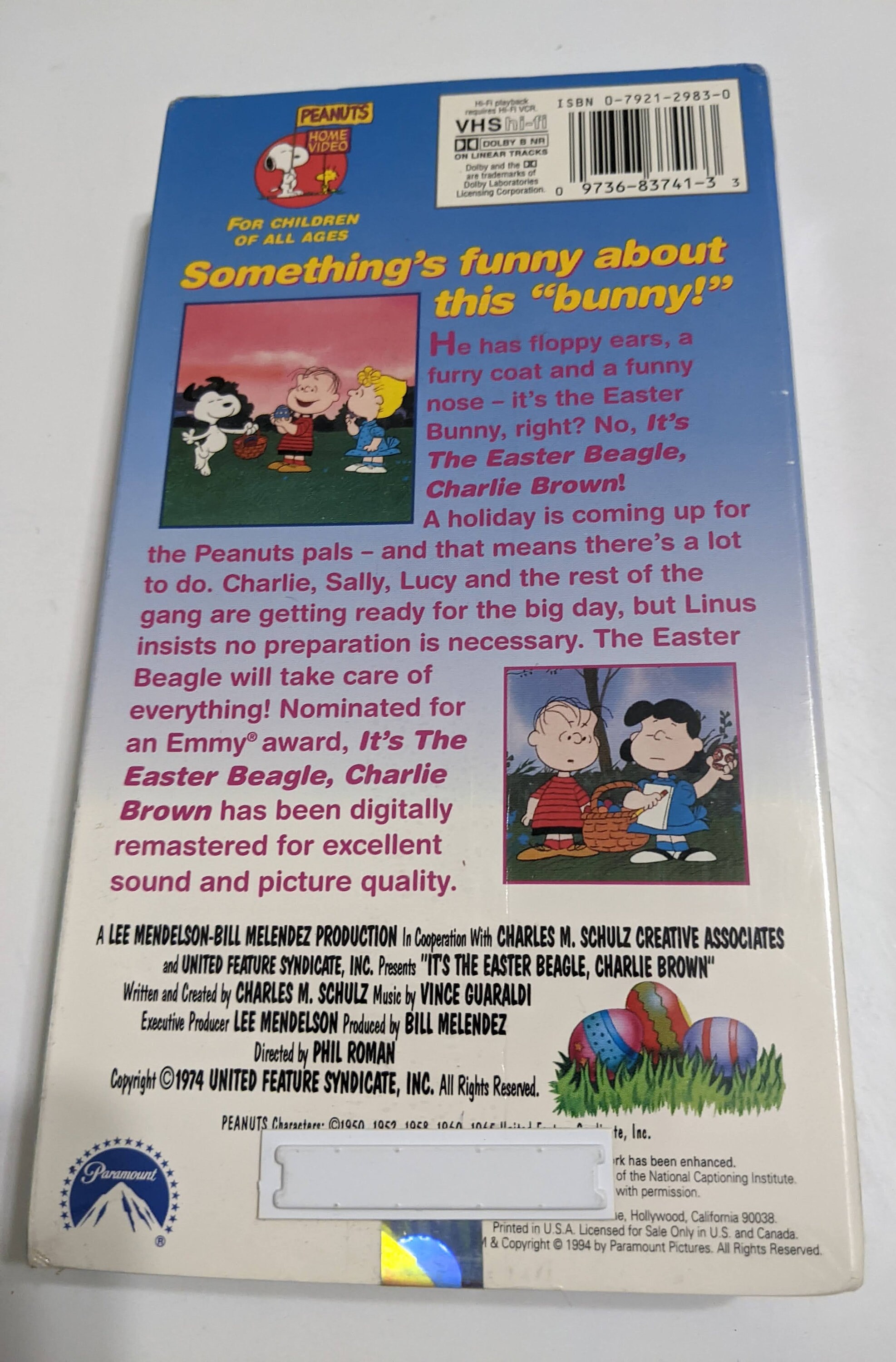 It's the Easter Beagle, Charlie Brown, VHS Sealed - Etsy