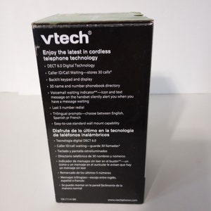 Vtech 6.0 Cordless Phone Caller Id/call Waiting Black - Etsy