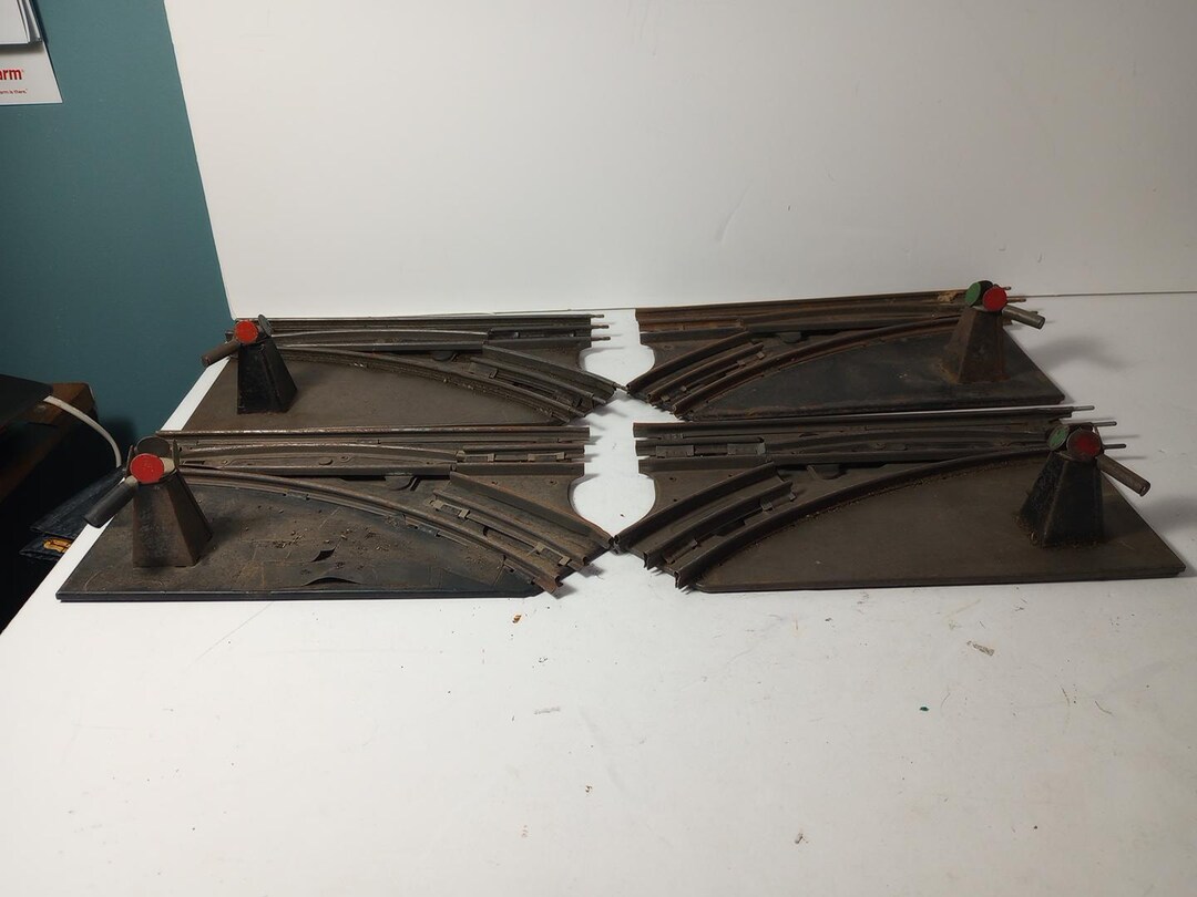 Vintage Marx Switches Model Trains Diorama Platform Lionel Two Sets ...