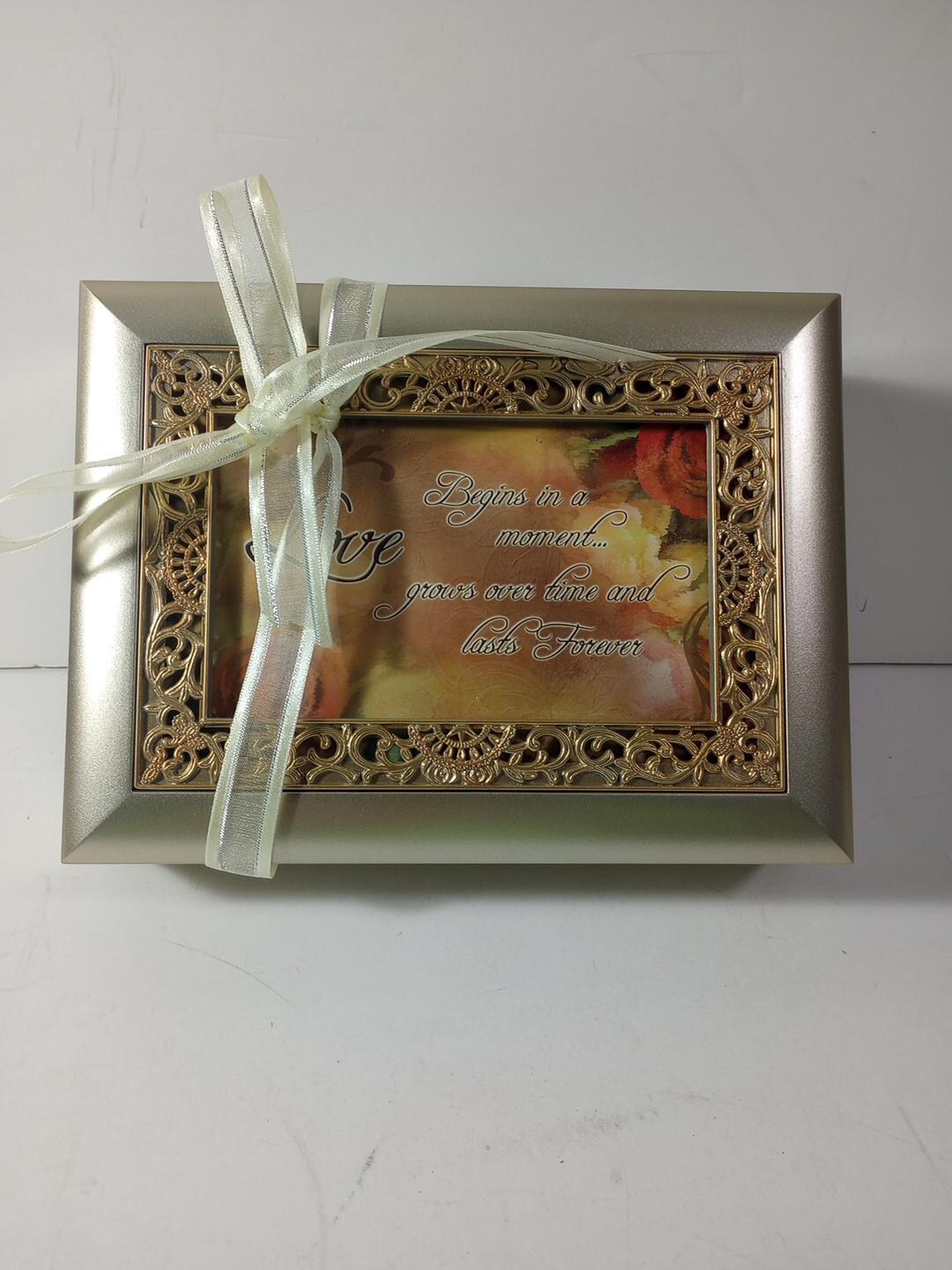 Music Box Picture Frame Cottage Garden Plays Unchained Melody - Etsy