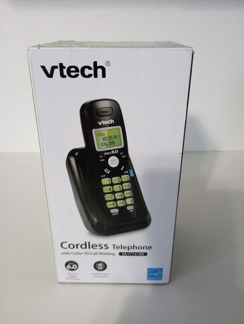 Vtech 6.0 Cordless Phone Caller Id/call Waiting Black - Etsy