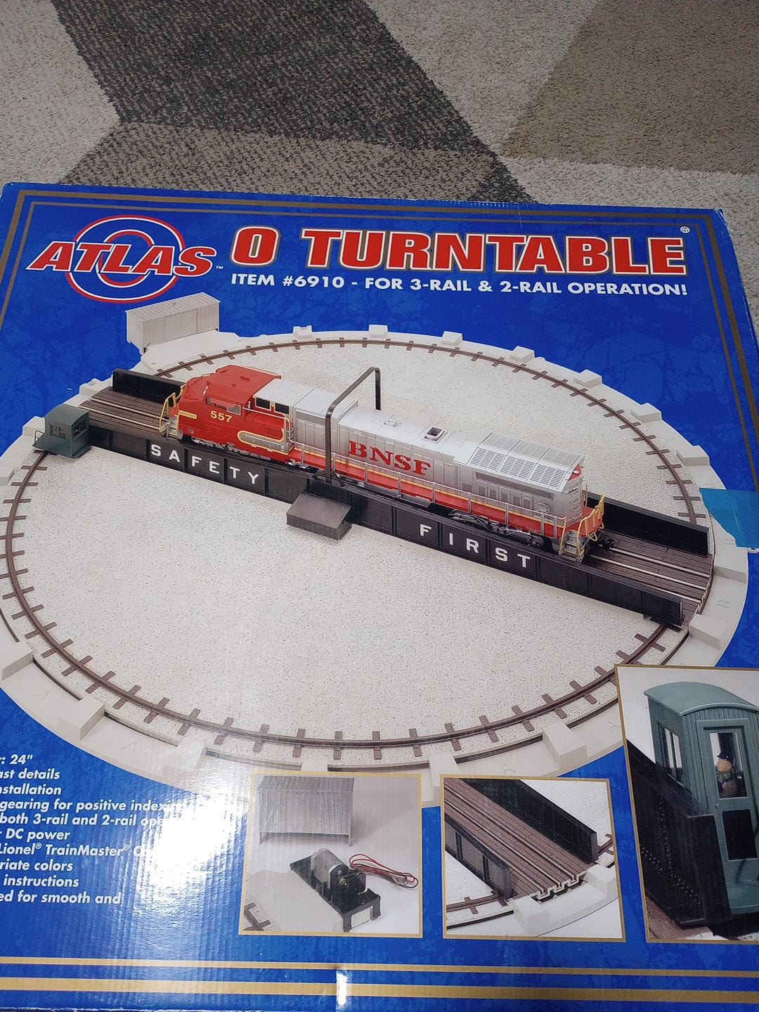 Turntable O Gauge Atlas 69103 Rail or Two Rail Lionel Model Train ...