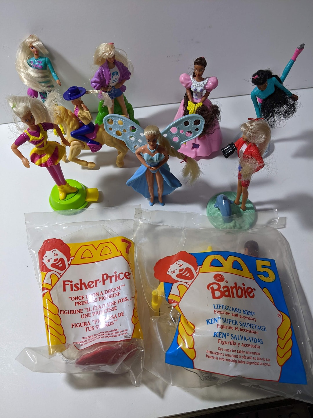 Barbie's 90's and Other Figures Mcdonald's Happy Meal Toys Group of Ten ...