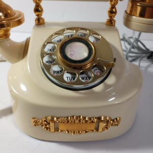 Vintage French Art Deco 1970s Rotary Dial Princess Cradle Receiver ...