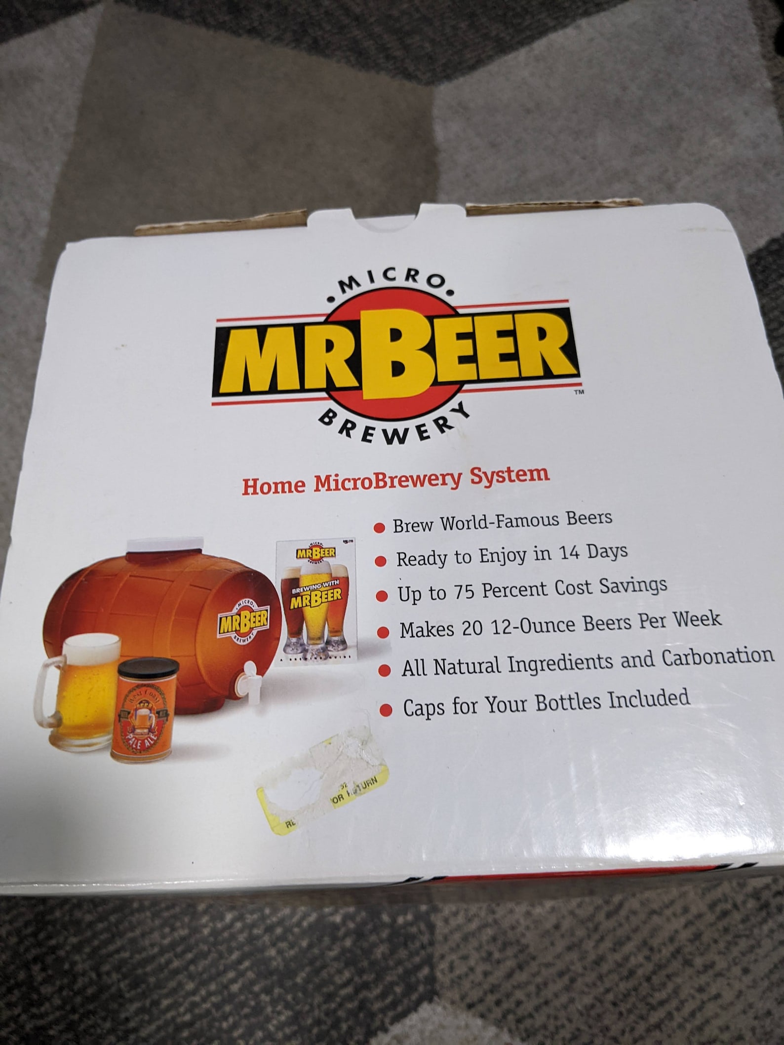 Mr Beer Micro Brewery Brew Keg Deluxe Edition Brown Plastic Keg Recipes ...