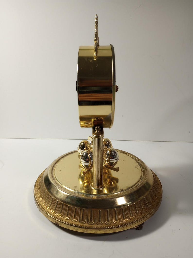 Vintage Elgin Clock With Glass Dome Cover Read Description - Etsy