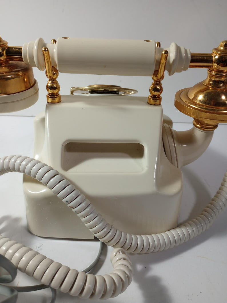 Vintage French Art Deco 1970s Rotary Dial Princess Cradle Receiver ...