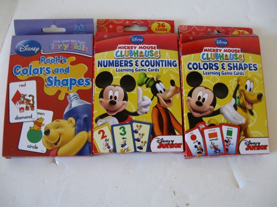 Disney Shapes & Colors Bundle set of 3 - Etsy Canada