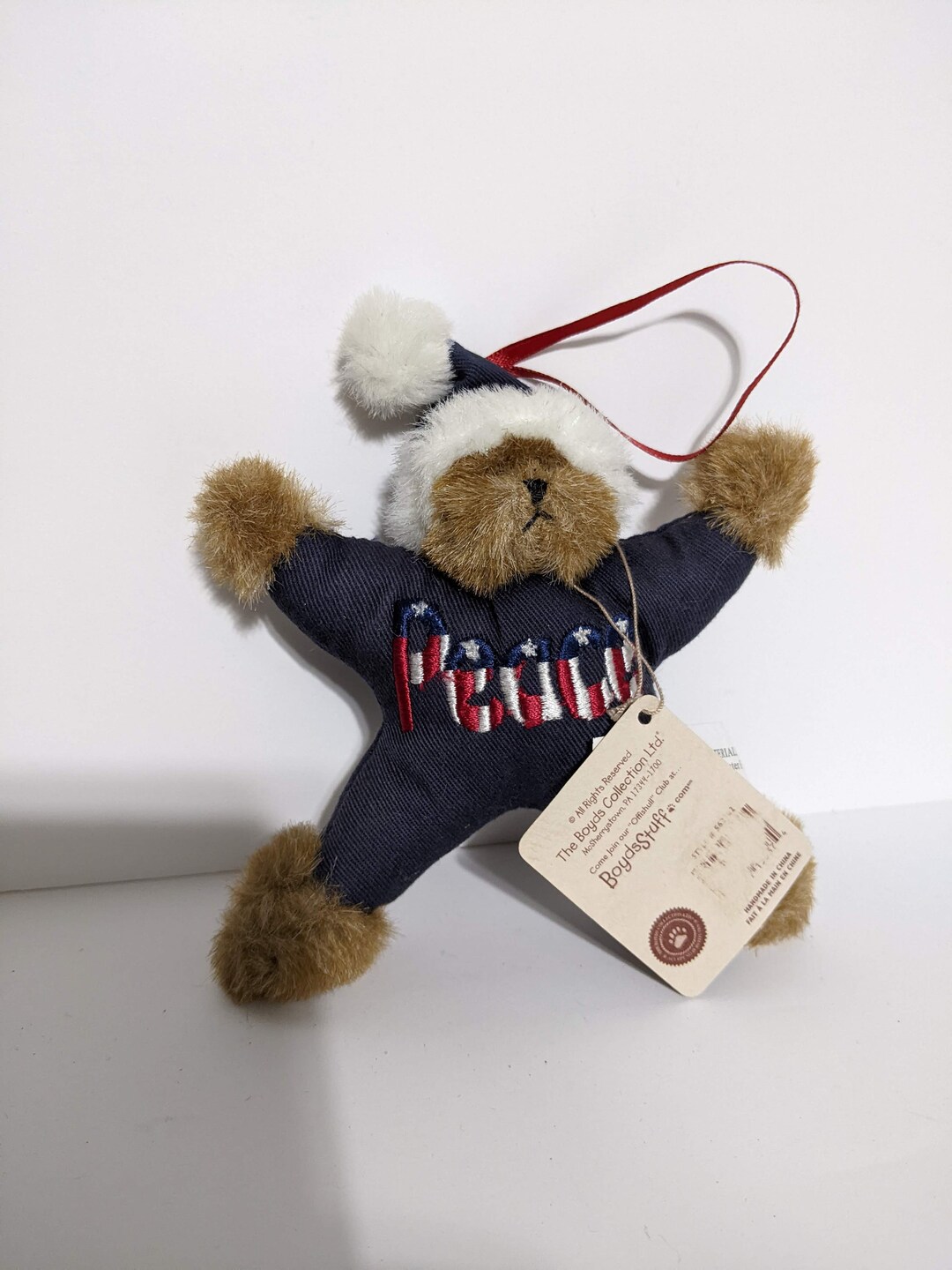 Boyds Bears Peace Star Bear Ornament From the Head Bean Collection - Etsy