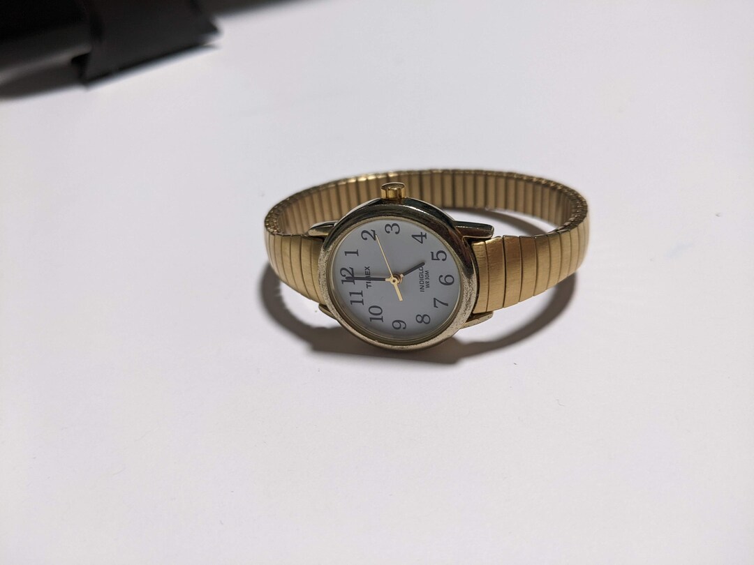 Ladies Timex Indiglo WR 30M Watch Rose Gold Toned Stainless Steel ...