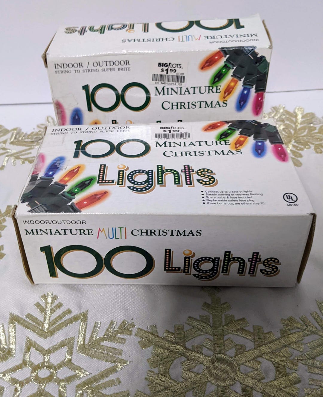 100 Multi Mini Lights Green Wire Christmas Set of 2 - Etsy