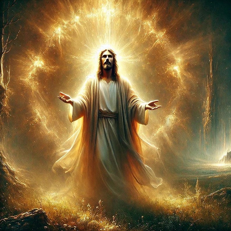 Mystical Jesus Wall Art – Digital Download | Spiritual Christian Decor ...