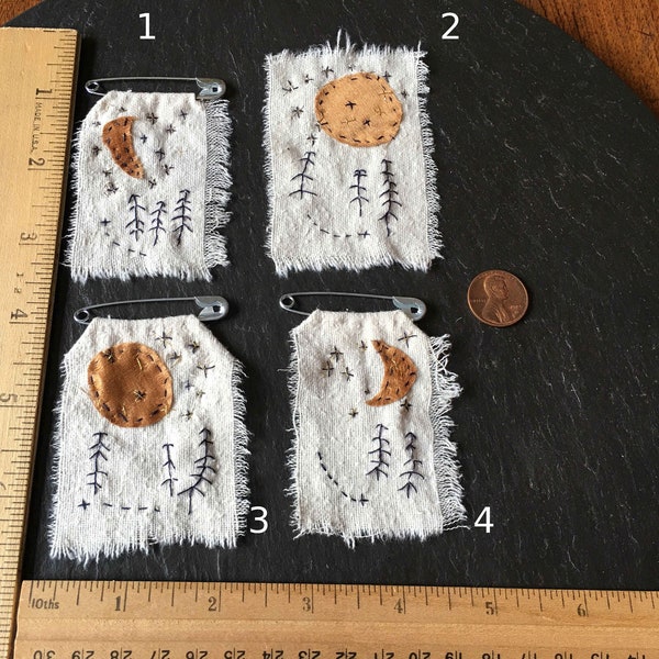 Full Moon Brooch - Etsy