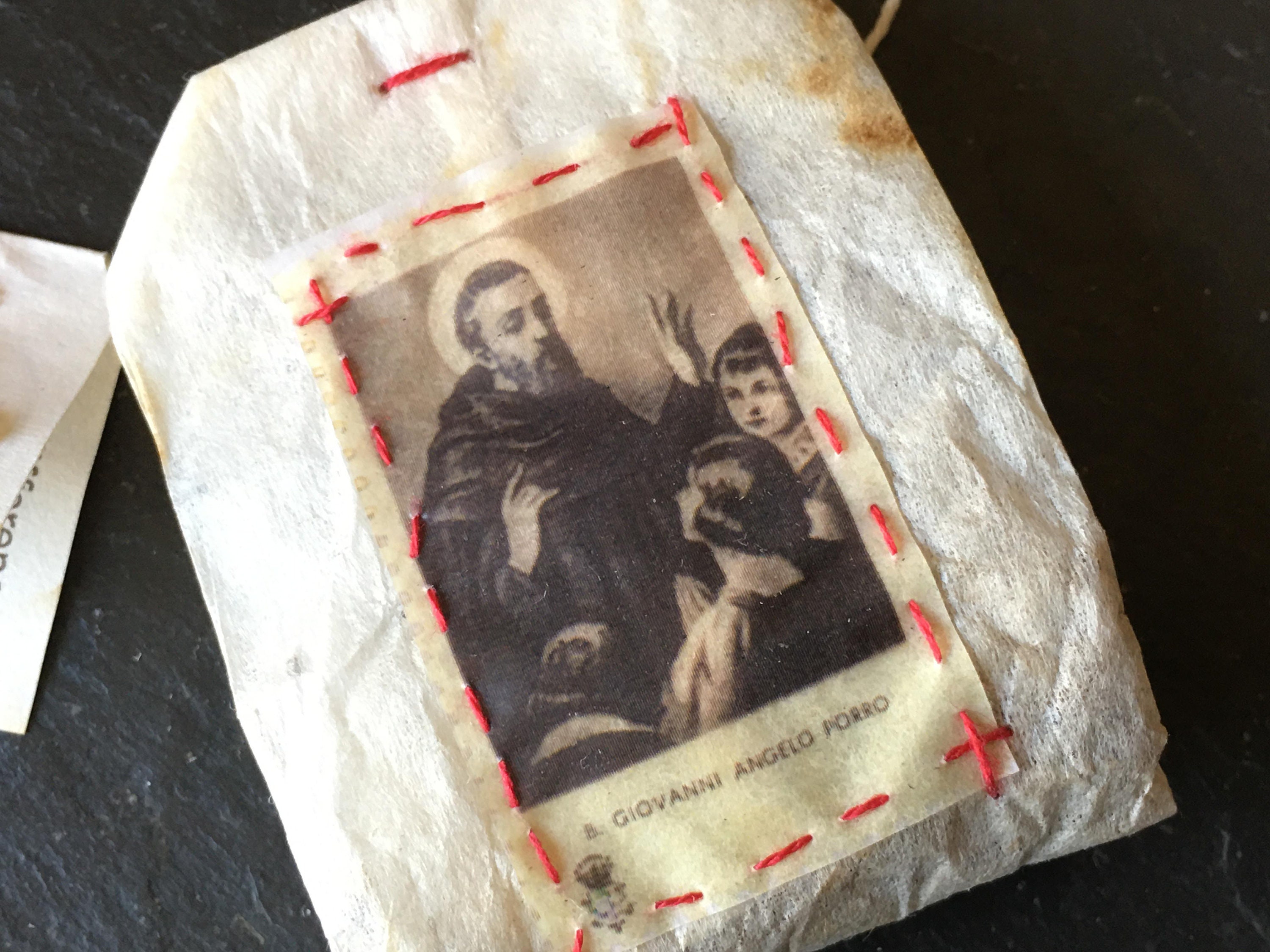 Amulet With Pocket St Giovanni Porro Upcyled Ea Bag Art Lavender Sachet ...