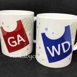 Love Netball Mug my Heart Belongs to Netball Bib Position Wing Attack ...