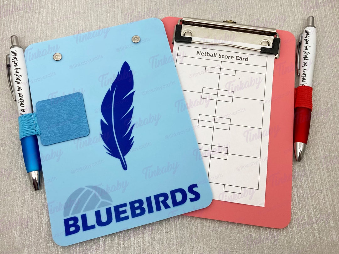 Netball or Other Themed Mini A6 Clipboard for Keeping Score of the Game ...