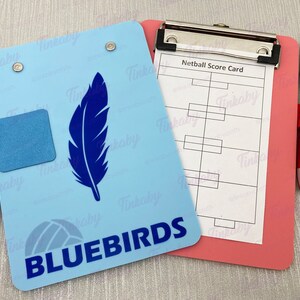 Netball or Other Themed Mini A6 Clipboard for Keeping Score of the Game ...