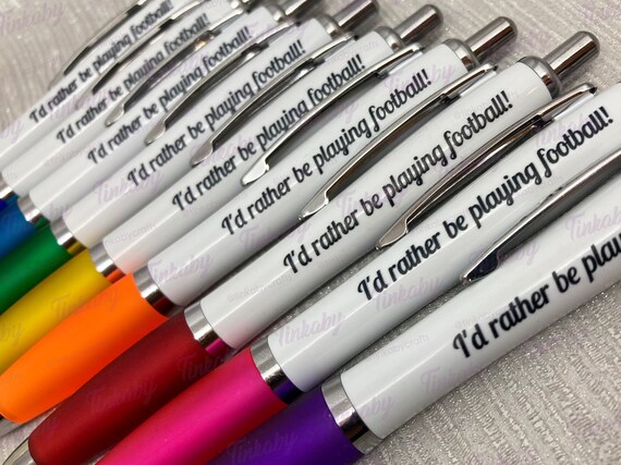 I'd Rather Be Playing Football Pen Available in Multiple - Etsy UK