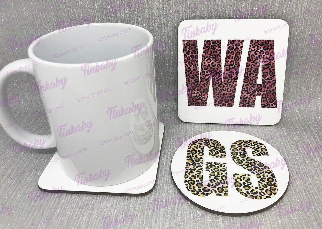 Leopard Print Netball Position Drinks Coaster Hot Cold Coffee Tea ...