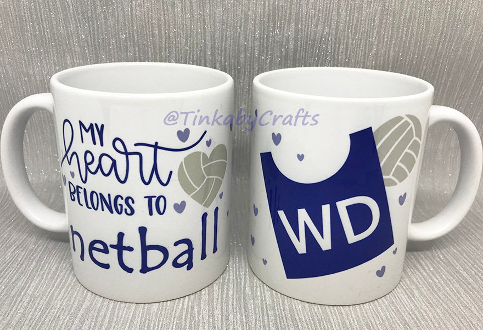 Love Netball Mug my Heart Belongs to Netball Bib Position - Etsy