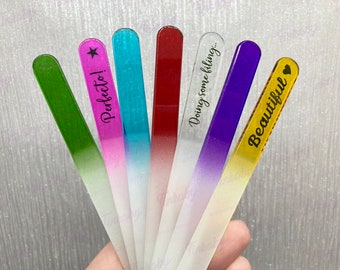 Personalised Nail File - Etsy UK
