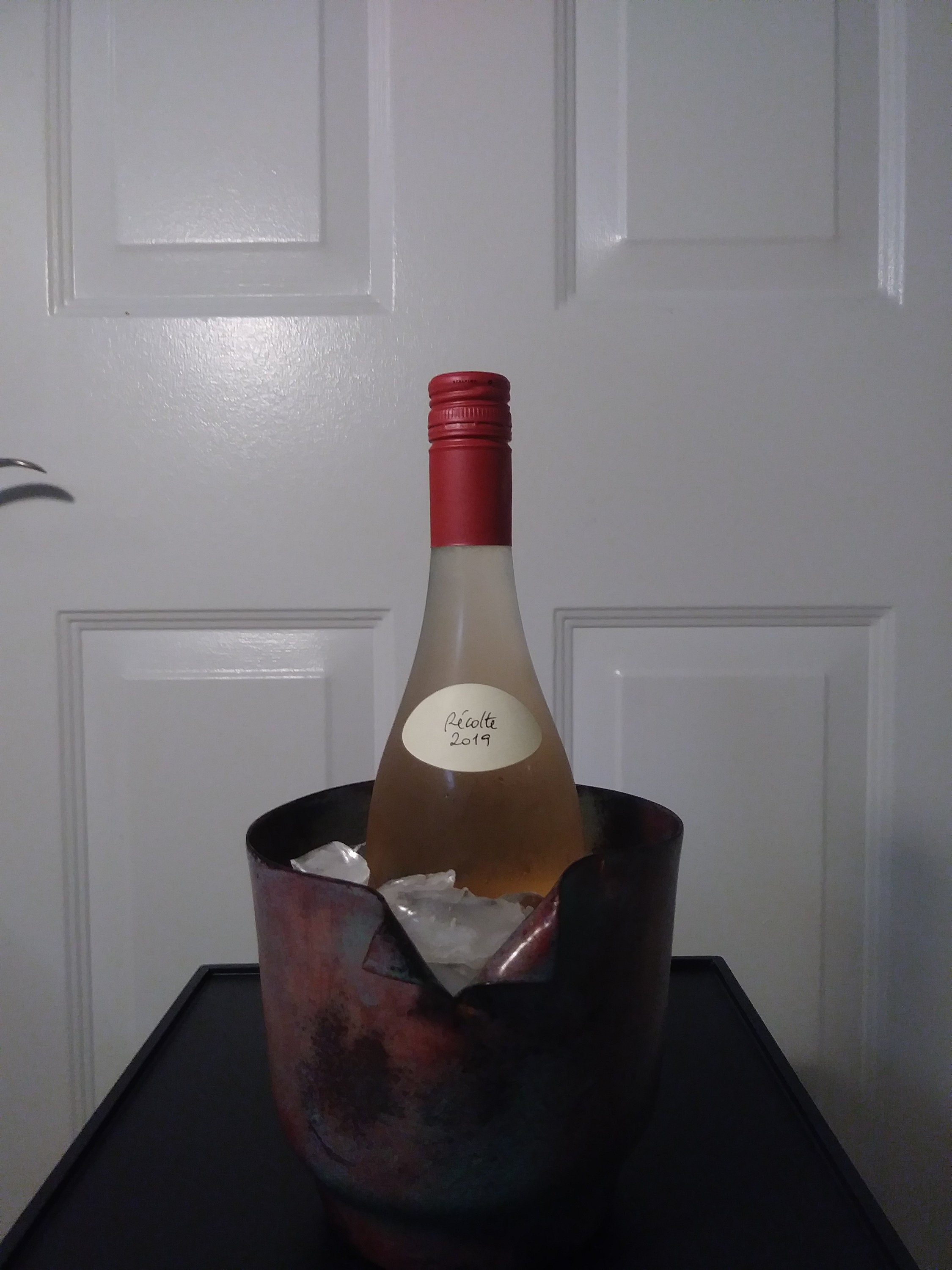 Copper Enamel Vase / Wine Cooler / Planter Made by Artist Barbara Culp ...