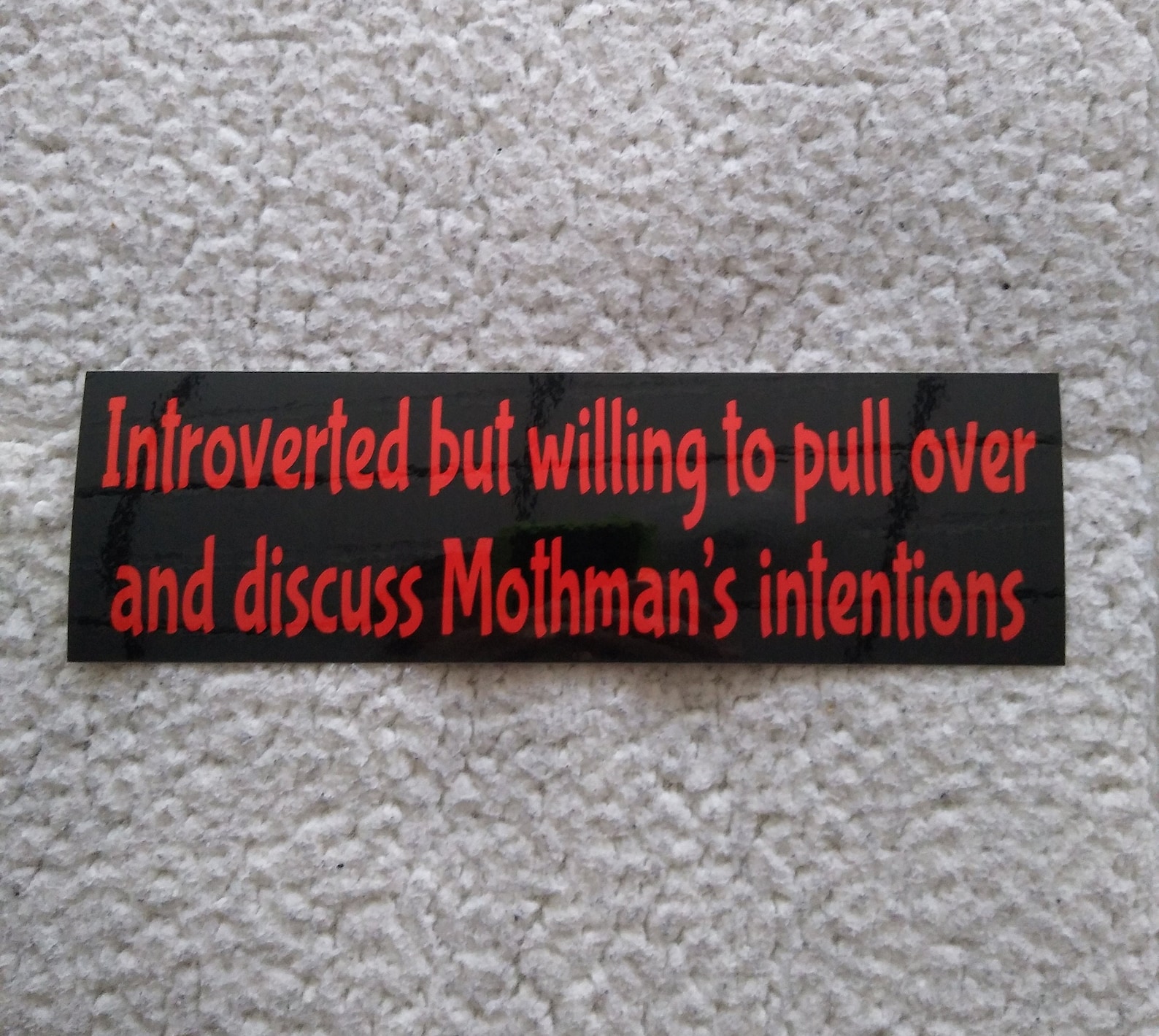 Mothman Original Bumper Sticker - Etsy