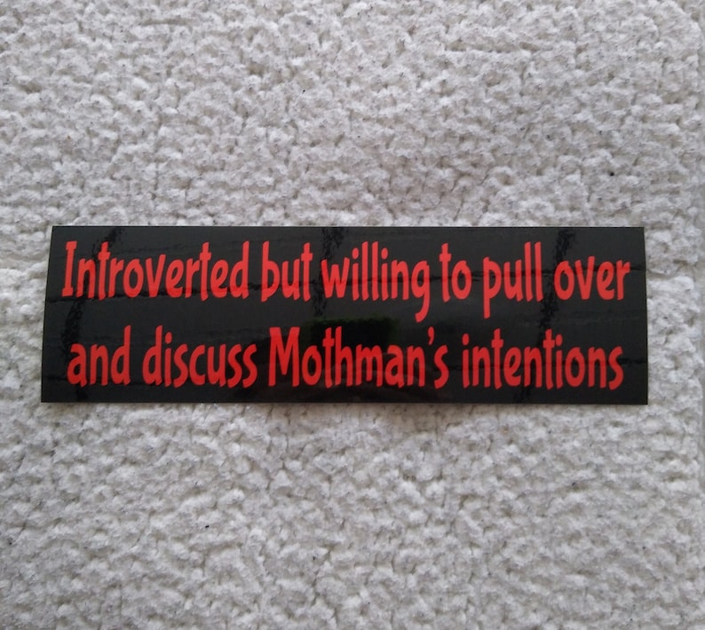 Mothman Original Bumper Sticker - Etsy