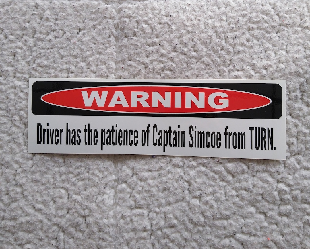 Captain Simcoe Original Bumper Sticker - Etsy