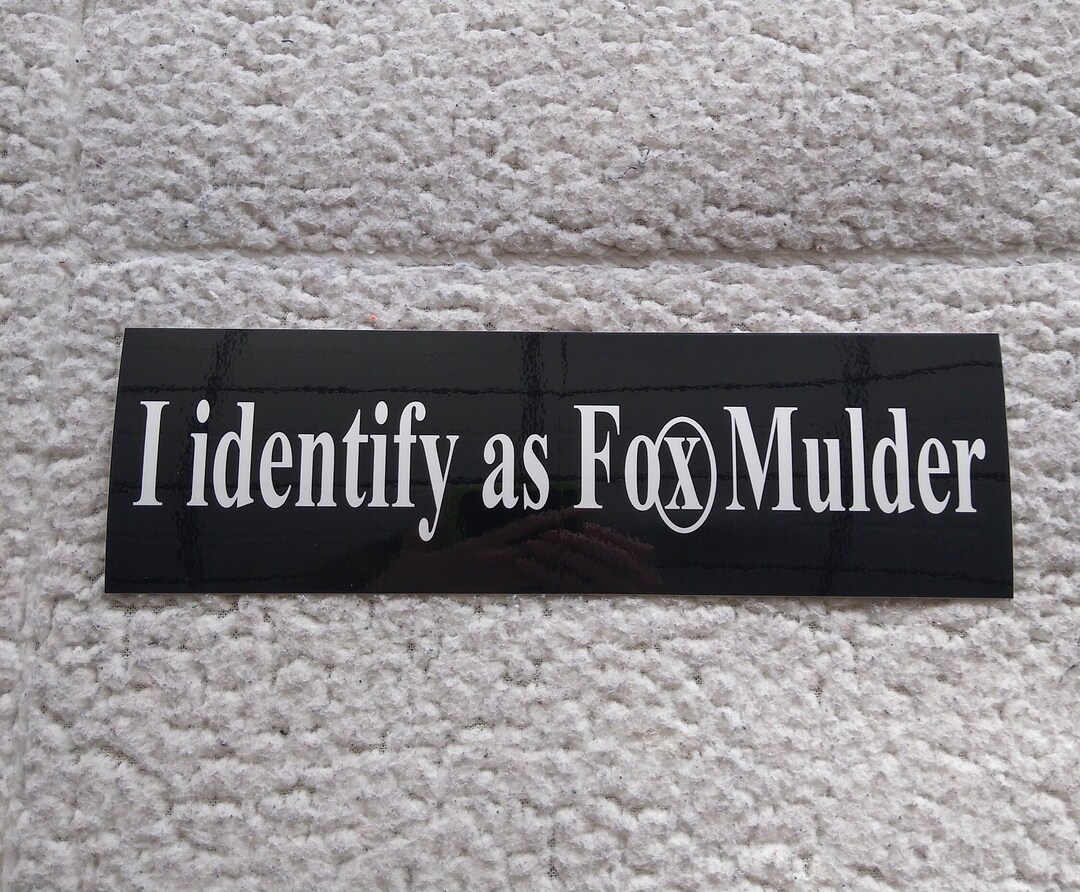 Agent Mulder UFO Aliens Original Bumper Sticker - Etsy