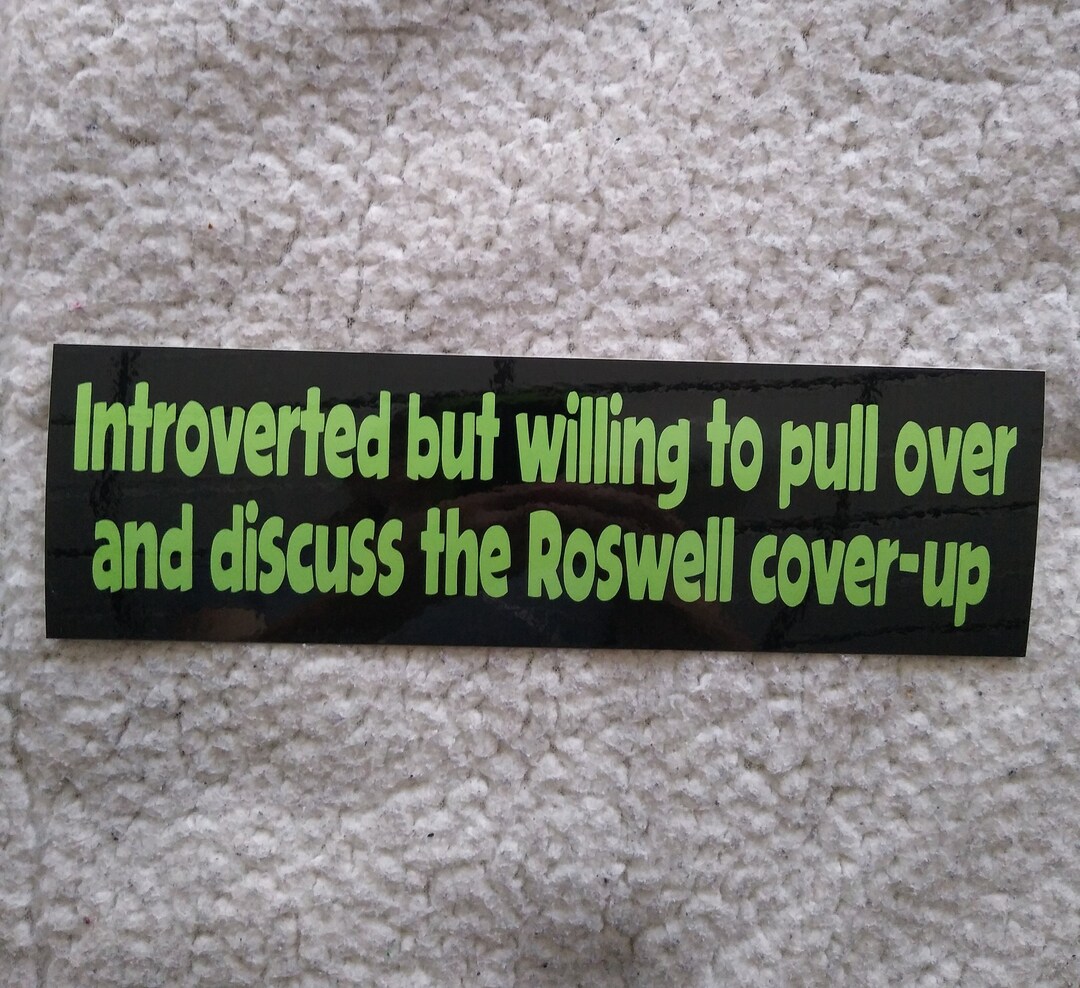 Aliens Ufos Original Bumper Sticker - Etsy