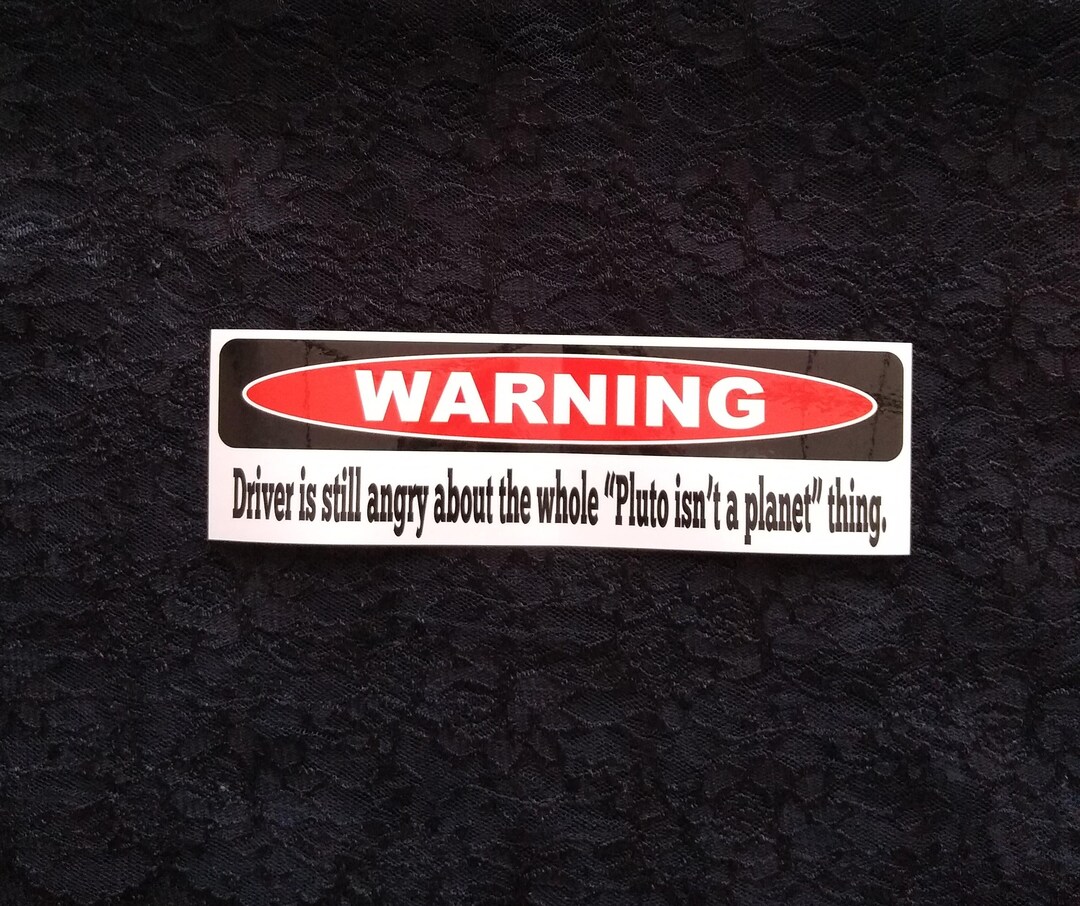 Remember Pluto Original Bumper Sticker - Etsy