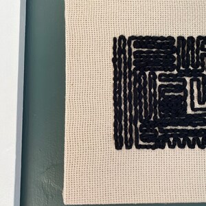 Maze Textile Wall Art/linen Wall Decor/abstract Art/ Minimal Woven Art ...