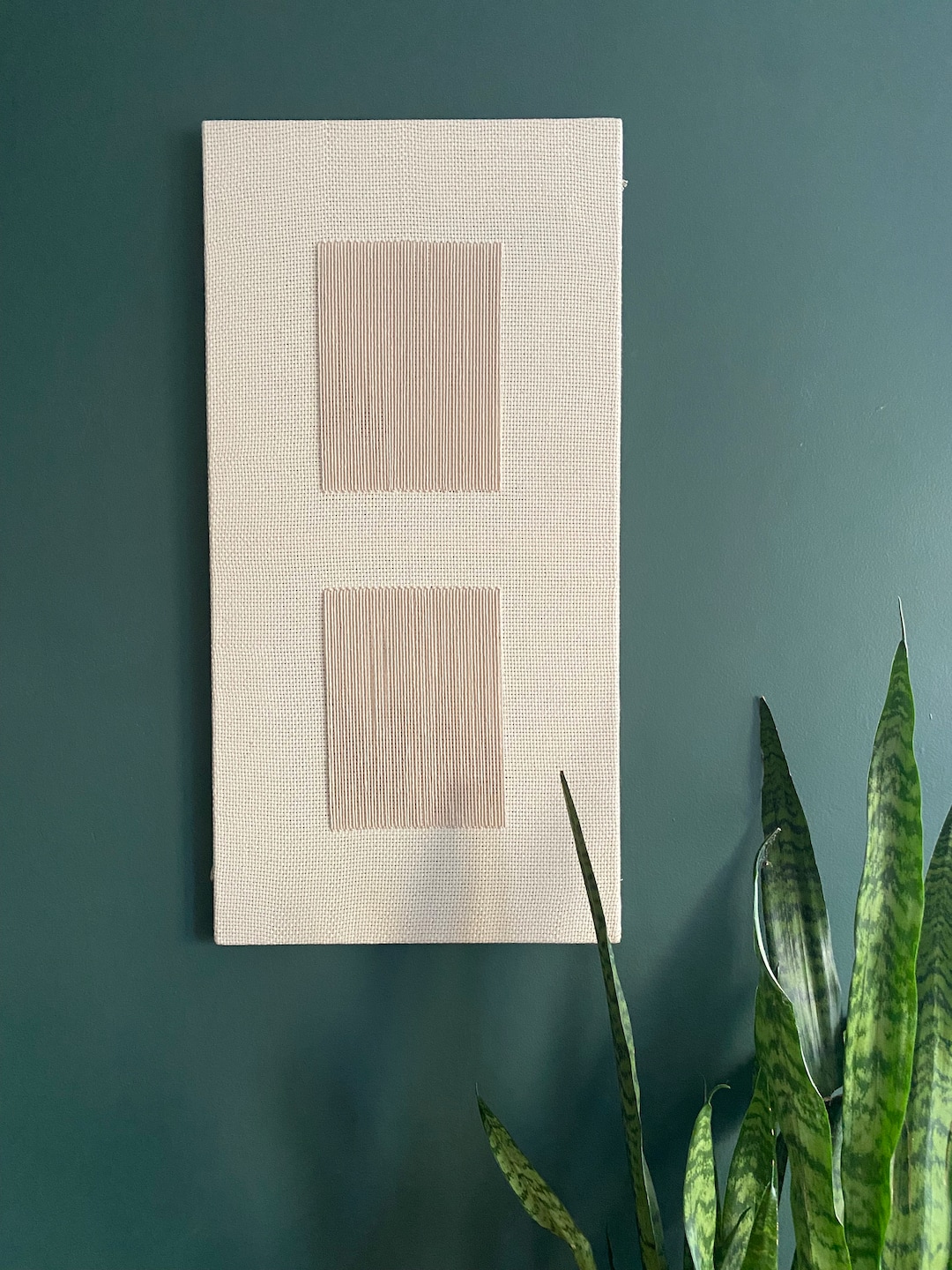 Lines | Textile Wall Art/linen Wall Decor/abstract Art/ Minimal Woven ...